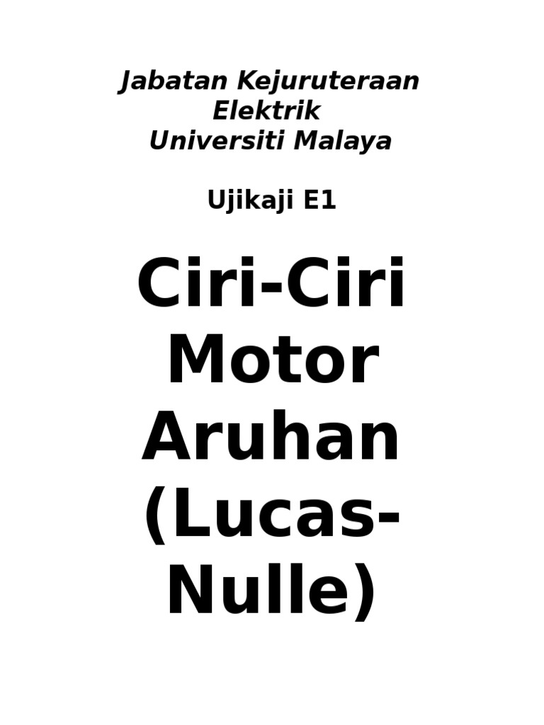 Motor Aruhan | PDF