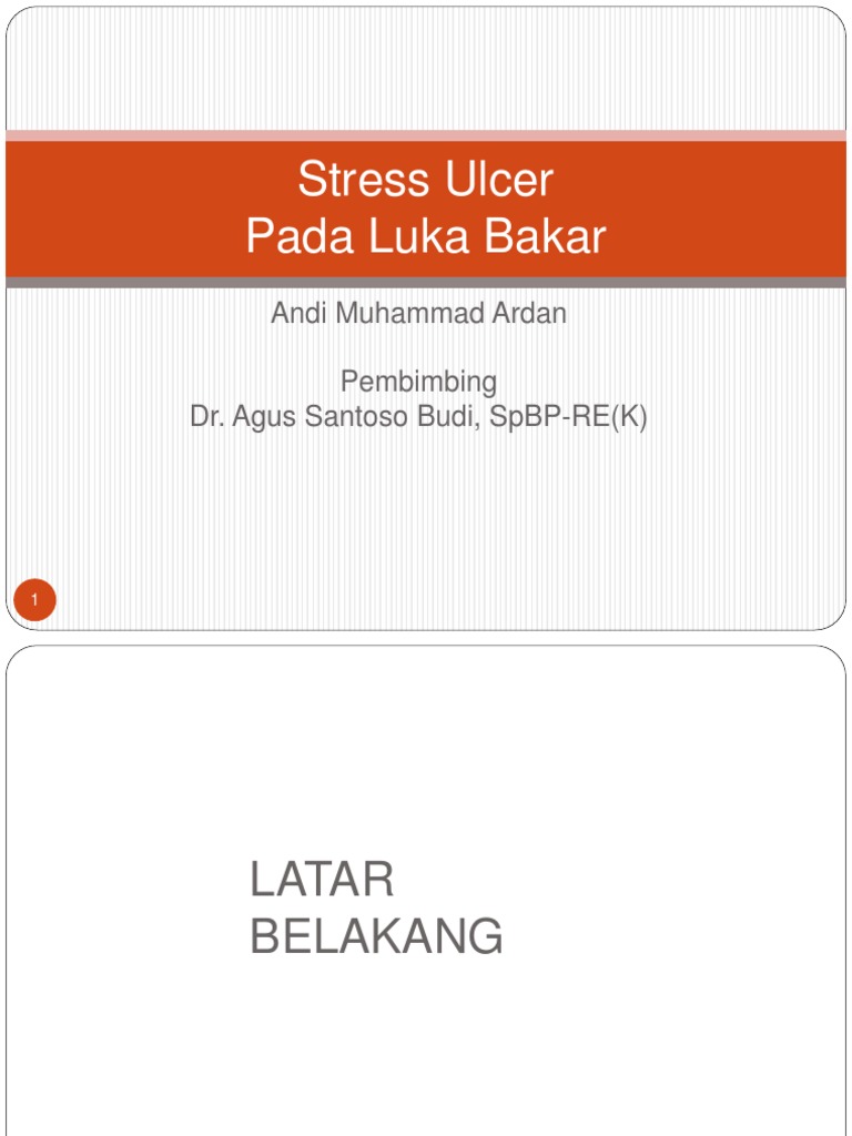 Stress Ulcer | PDF | Peptic Ulcer | Sepsis