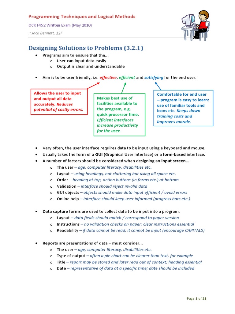 OCR 2 Programming Techniques Revision Notes | PDF | Subroutine ... OCR 2 Programming Techniques Revision Notes | PDF | Subroutine ...