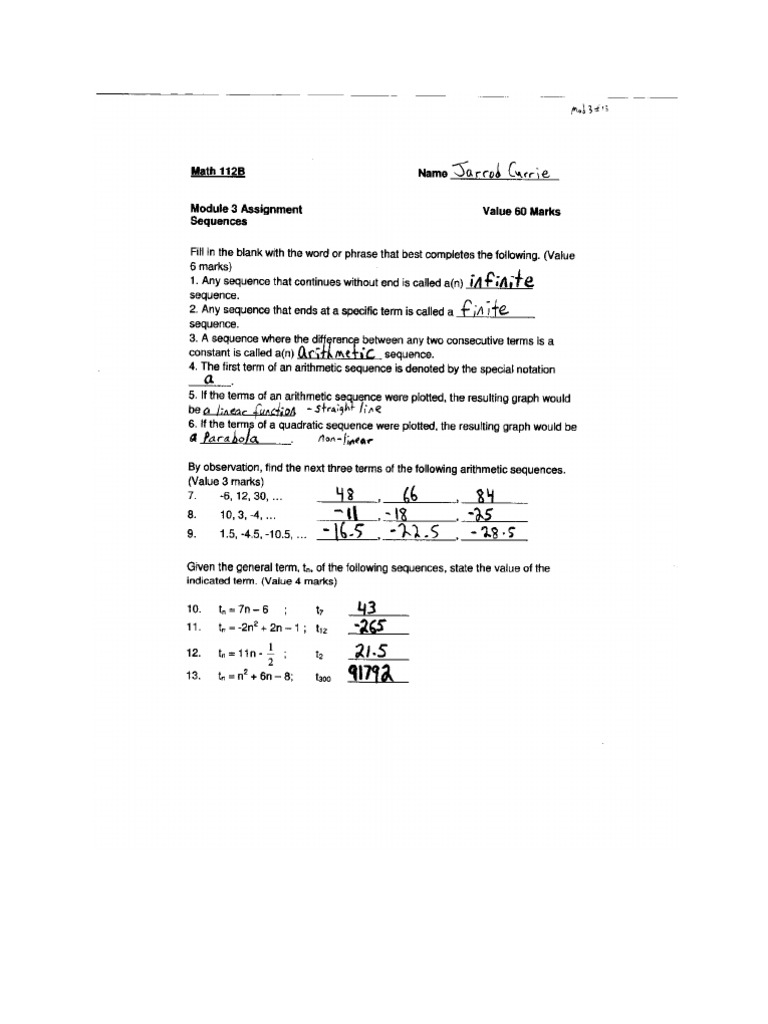 Mod 3 Test | PDF