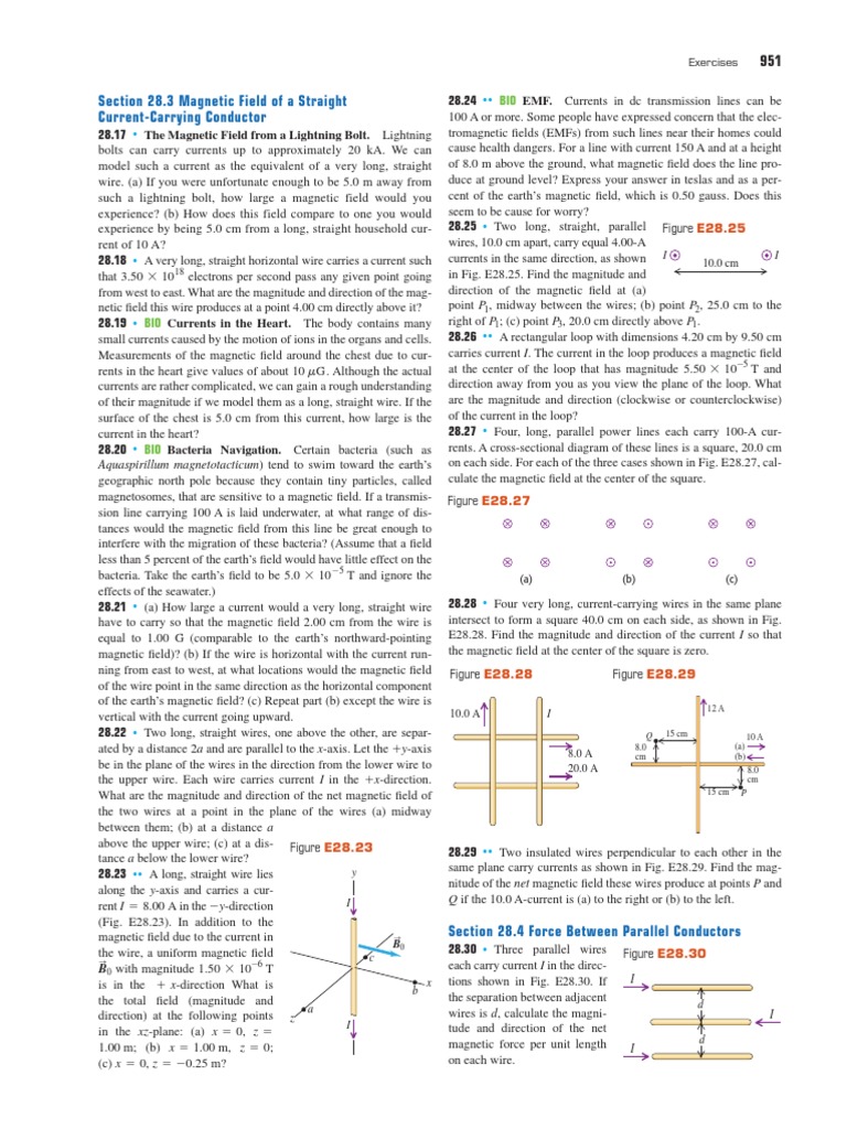 Physics II Problems | PDF | Magnetic Field | Electric Current