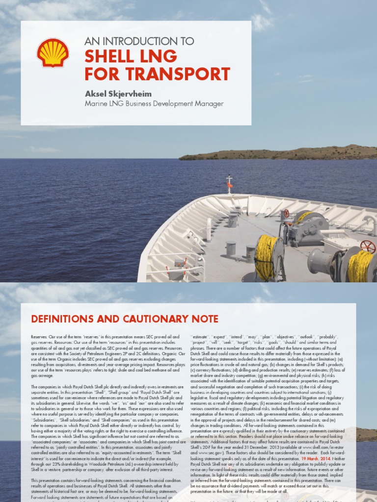 Shell LNG Transport Overview | PDF | Liquefied Natural Gas | Royal ...