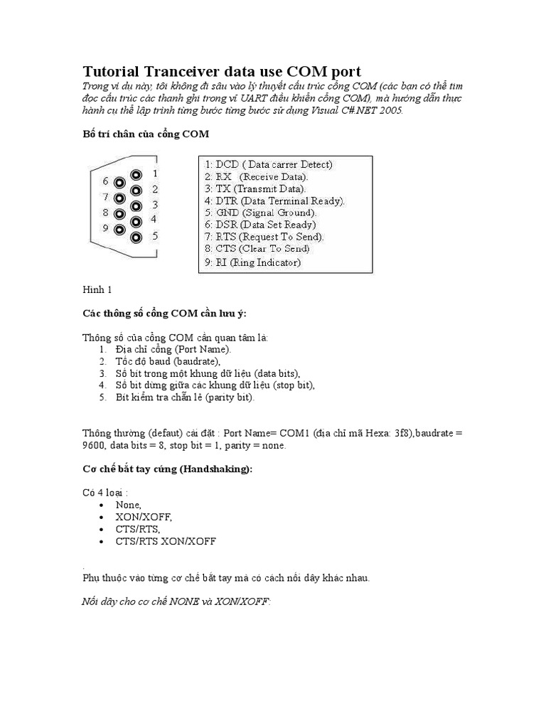 Lap Trinh Serial Port Trong C Sharp | PDF