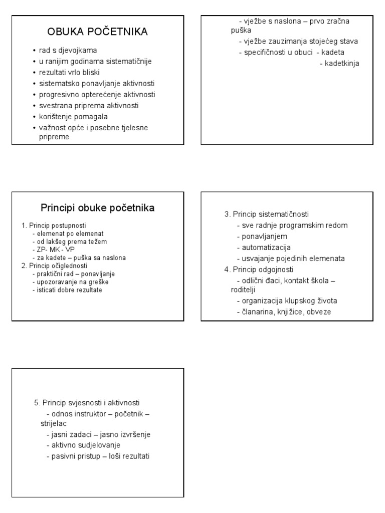 Obuka Pocetnika | PDF