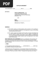 Import Contract Template Sample | PDF | Private Law | Justice