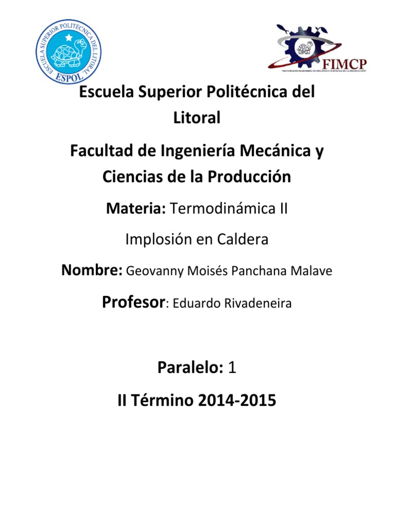Prevención de Implosiones en Calderas | PDF | Ventilador mecánico | Hogar