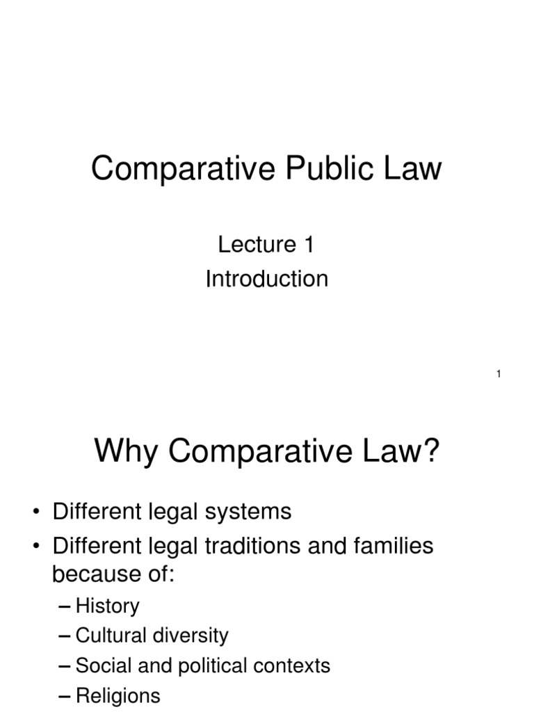 Introduction to Comparative Public Law | PDF | Human Rights ...