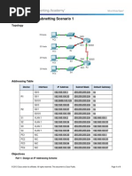 VLSM Design & Implementation Practice | PDF