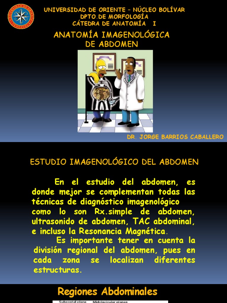 Imagenología de Abdomen | PDF | Abdomen | Sistema digestivo humano