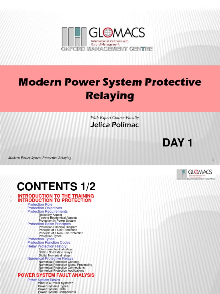 Modern Power System Protection Overview | PDF | Electric Power System ...