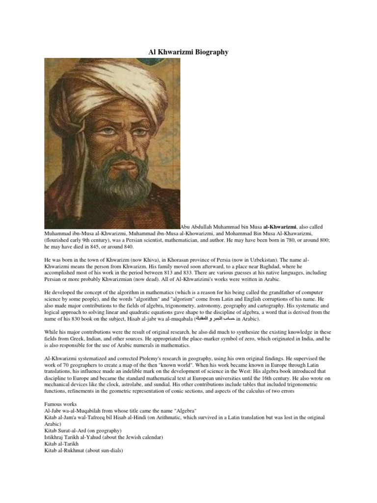 Al Khwarizmi Geography