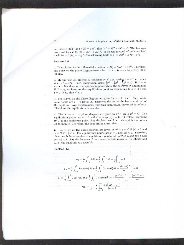 Solution ManuaAdvanced Engineering Mathematics - Dean G - Solution ...