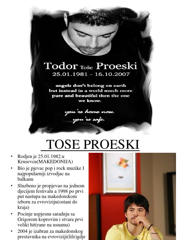 Tose Proeski | PDF