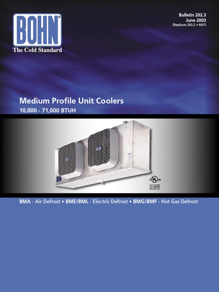 Bohn Evaporator 202-3 | Thermostat | Hvac | Free 30-day Trial | Scribd