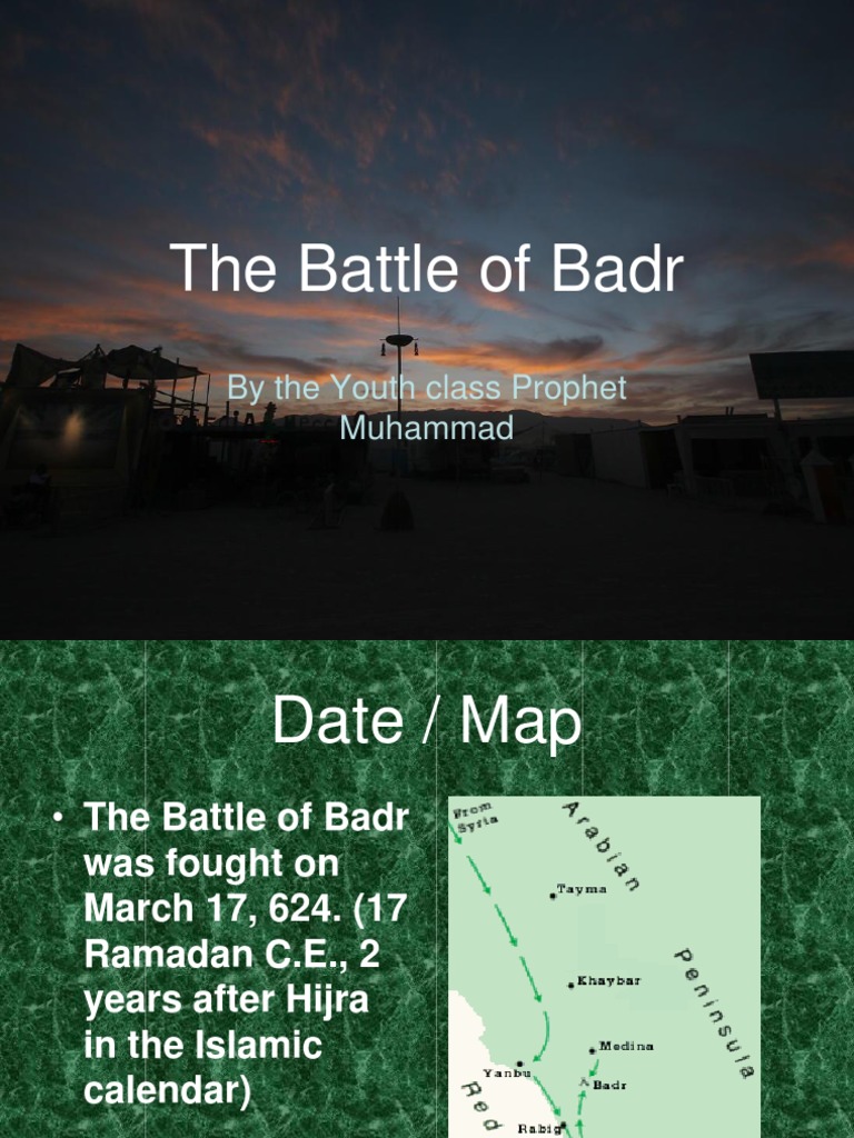 The Battle of Badr | PDF | Medina | Muhammad