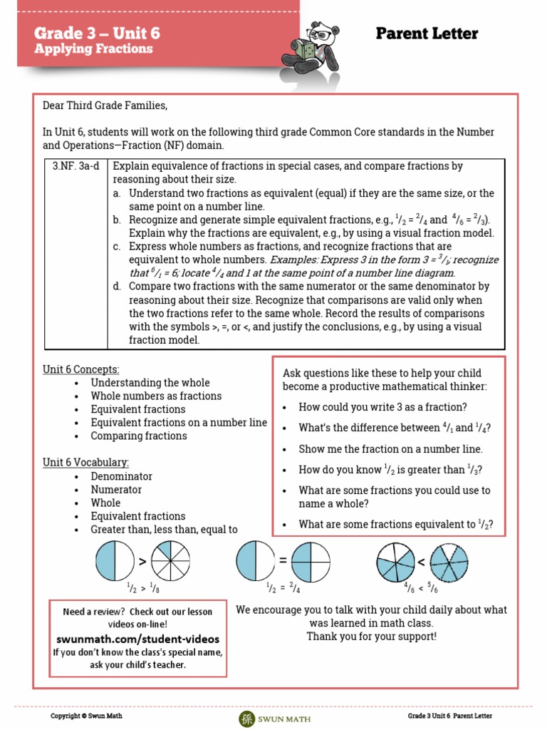 g3 U6 Parent Letter | PDF