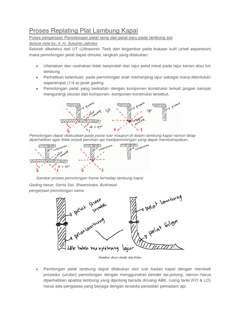 Proses Replating Plat Lambung Kapal | PDF