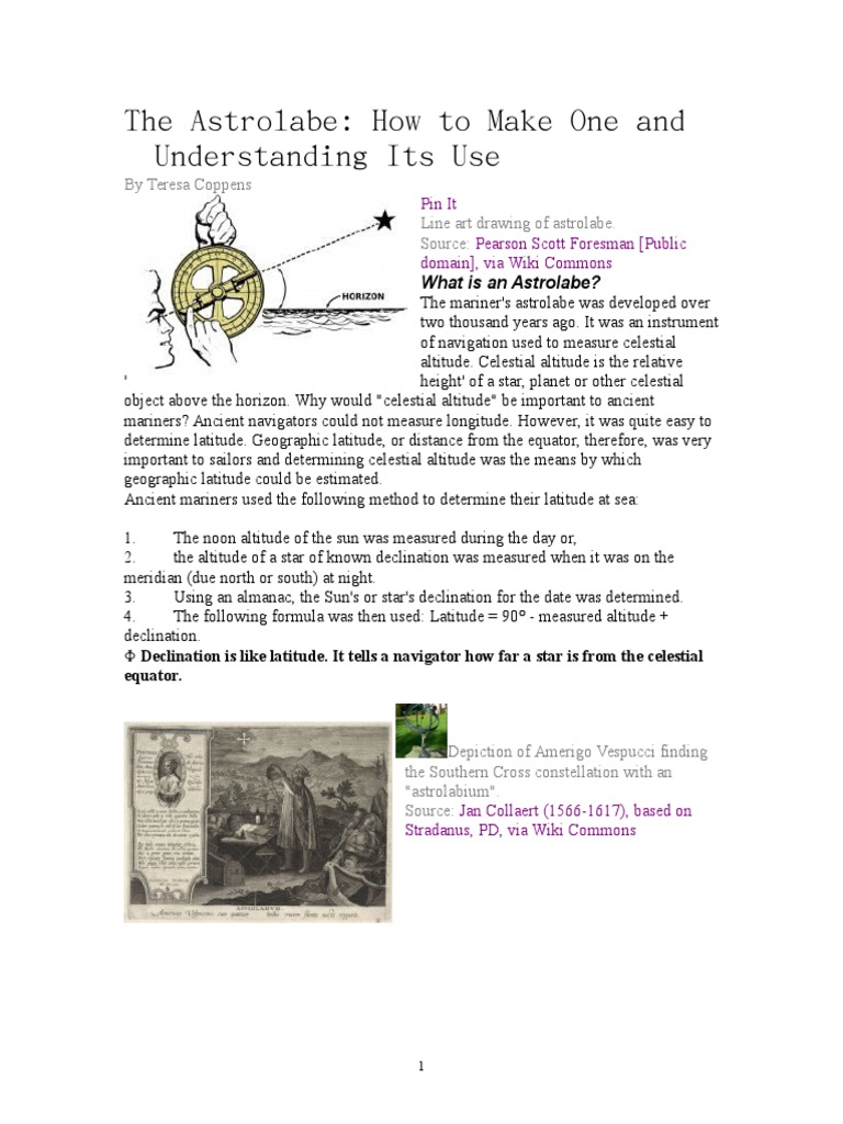 Understanding the Versatile Astrolabe: Its History, Uses for Navigation ...