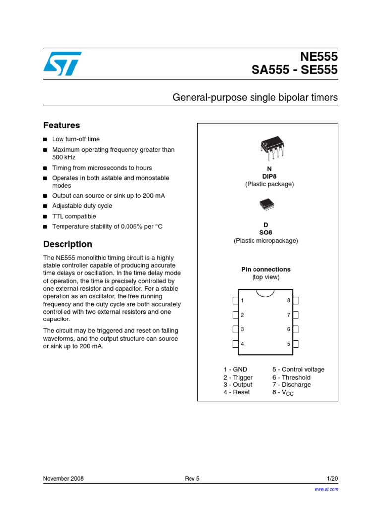 Ne555 Sa555 - Se555 | PDF