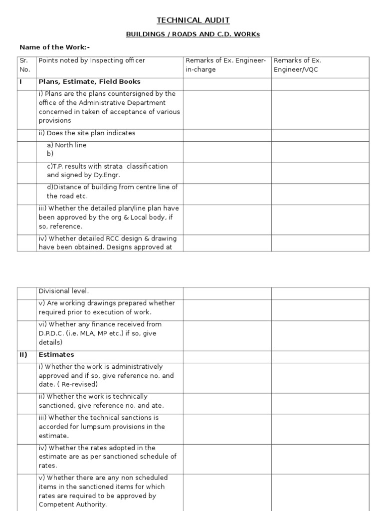 1technical Audit Format | PDF | Business