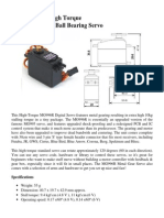 9g Micro Servo Guide & Specs | PDF | Gear | Power Supply