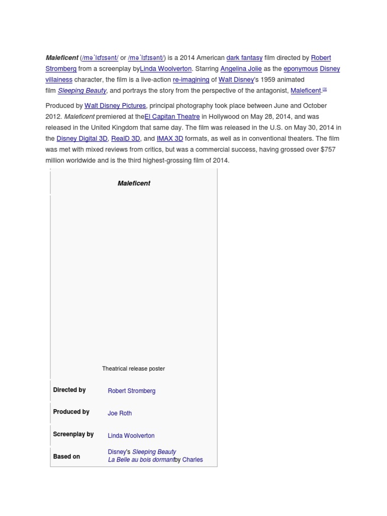 Maleficent | PDF | Classics