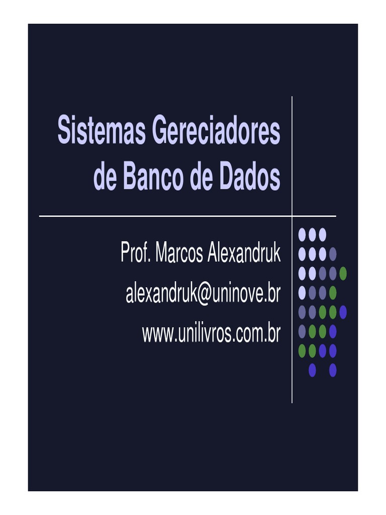 Introdução aos Sistemas Gerenciadores de Banco de Dados: Conceitos ...