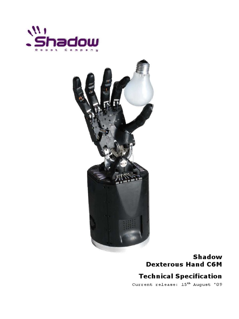 Shadow Dextrous Hand | PDF | Finger | Hand