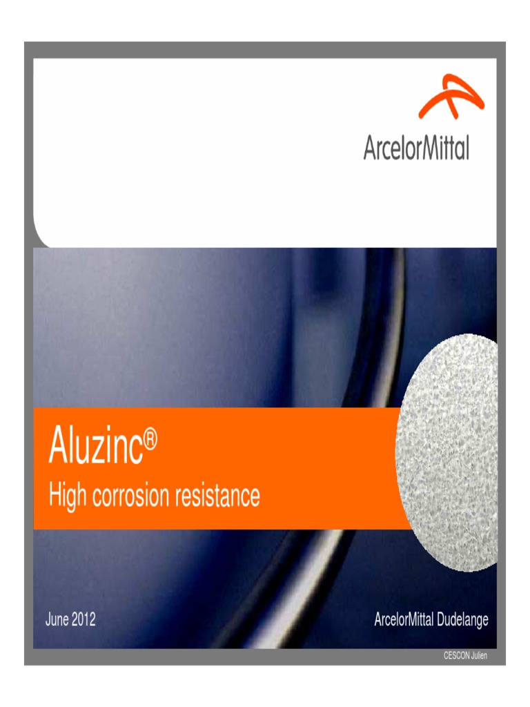 Aluzinc® Coating: Corrosion Resistance Insights | PDF | Corrosion | Metals