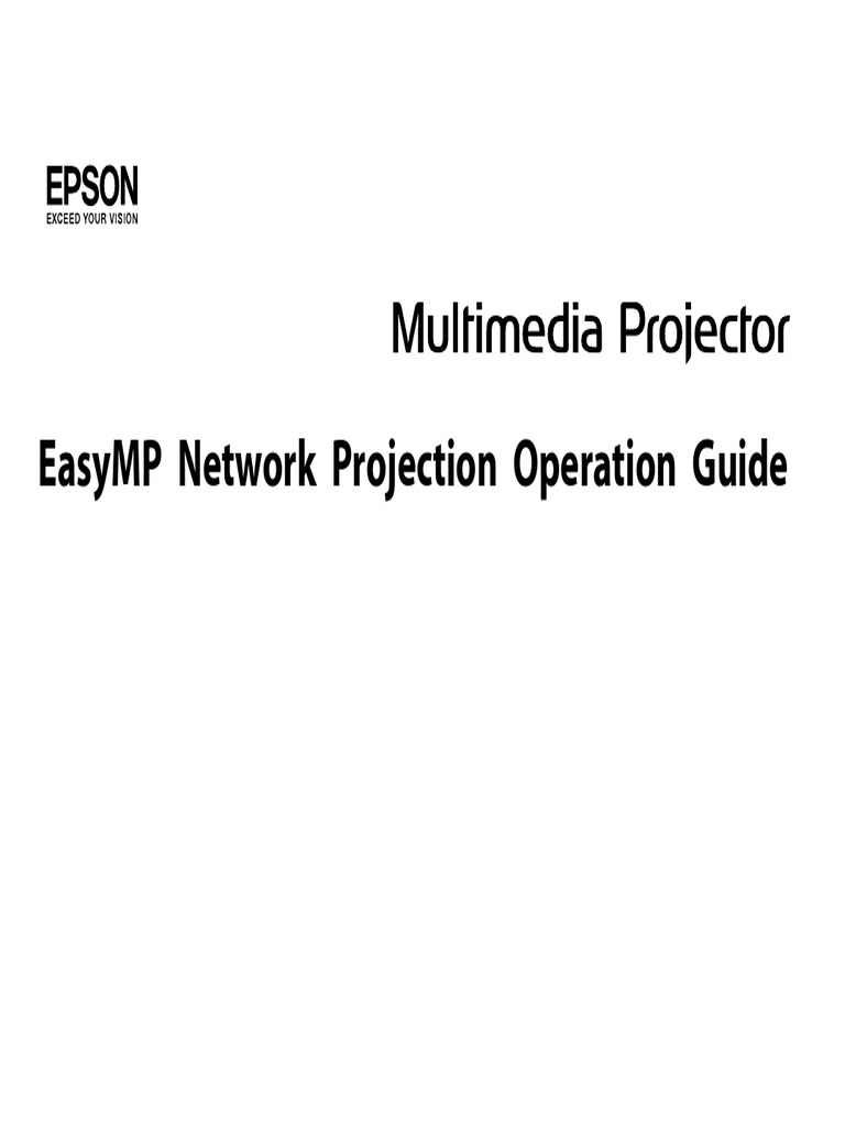 Easymp Network Projection Operation Guide | Download Free PDF ...