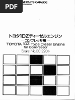 Toyota Forklift Engine 1dz II Model Service Repair Manual | PDF