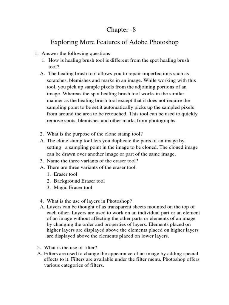 A Comprehensive Guide to the Features and Tools of Adobe Photoshop ...