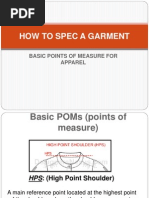Garment Measurement Guidelines | PDF | Seam (Sewing) | Clothing