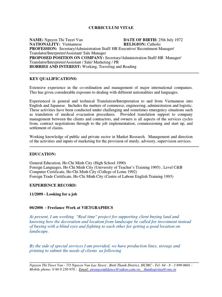 Nguyen Thi Tuyet Van | PDF | Language Interpretation | Ho Chi Minh City