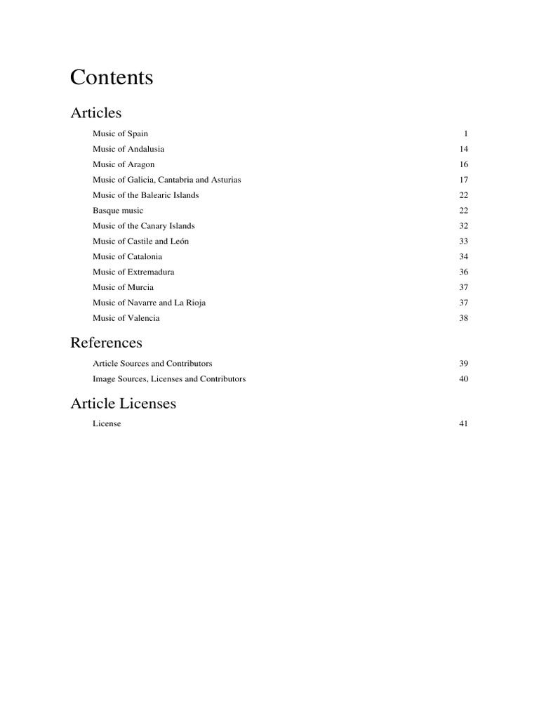 Music of Spain | PDF | Southern European Music | Leisure