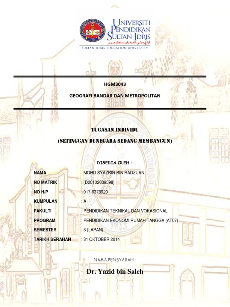 Setinggan Di Negara Sedang Membangun - Rain | PDF