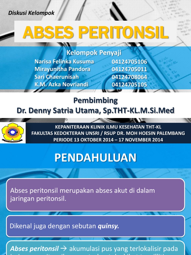 Abses Peritonsil | PDF