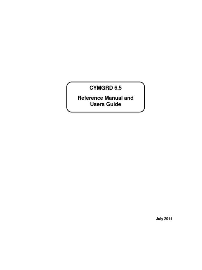 CYMGRD 65 ReferenceManual en | PDF | Electric Current | Electrical ...