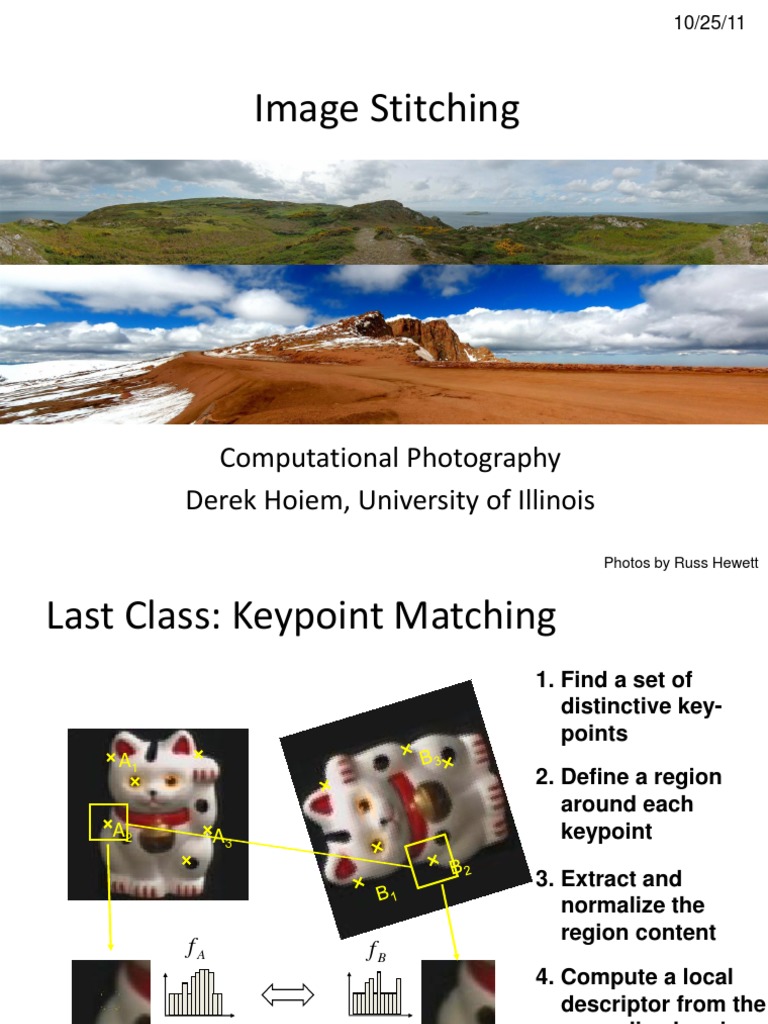 Photo Stitching | PDF | Imaging | Optics