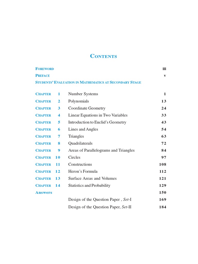 Class 9 - Mathematics - Exemplar Problems PDF | PDF | Cartesian ...