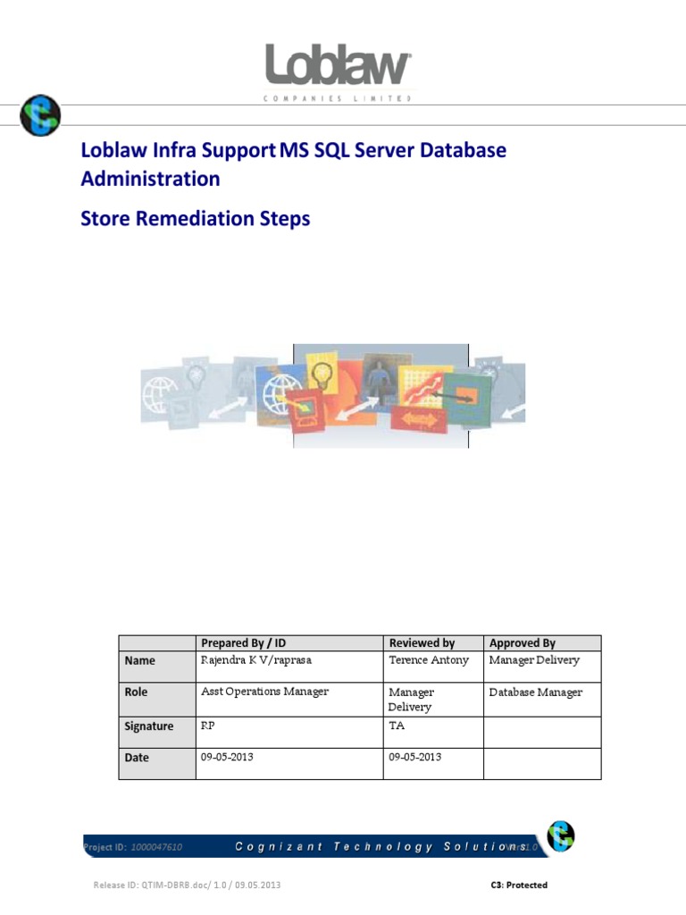 Loblaw Infra Support MS SQL Server Database Administration Store Remediation Steps | PDF ...