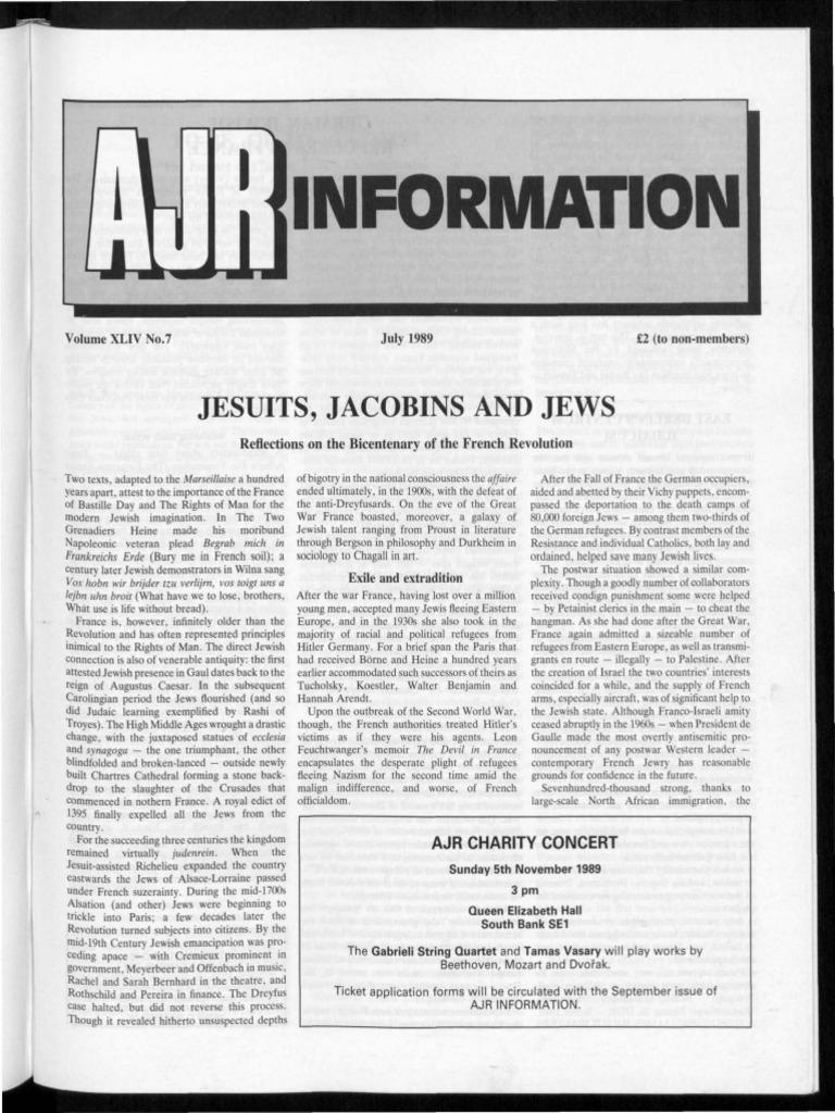 Information: Jesuits, Jacobins and Jews | PDF | Jews | Antisemitism