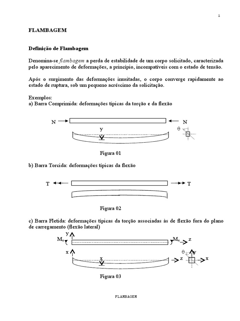 Flambagem | PDF | Flambagem | Flexão (Física)
