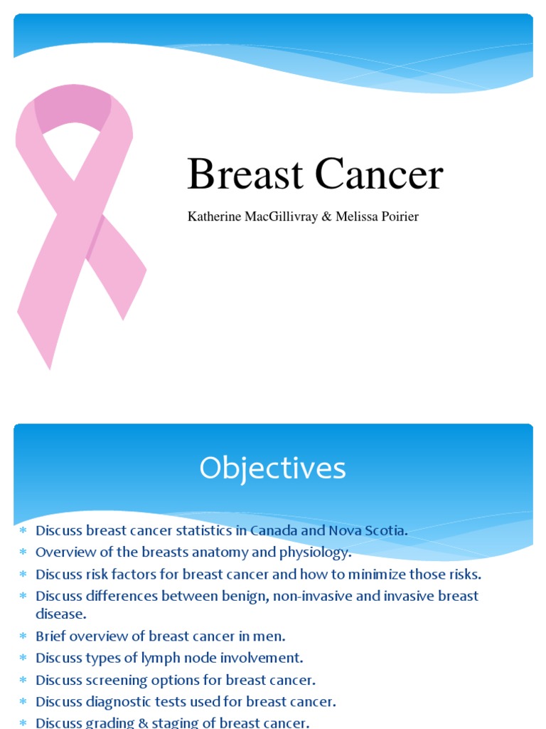 Breast Cancer Presentation | PDF | Breast Cancer | Lymphatic System