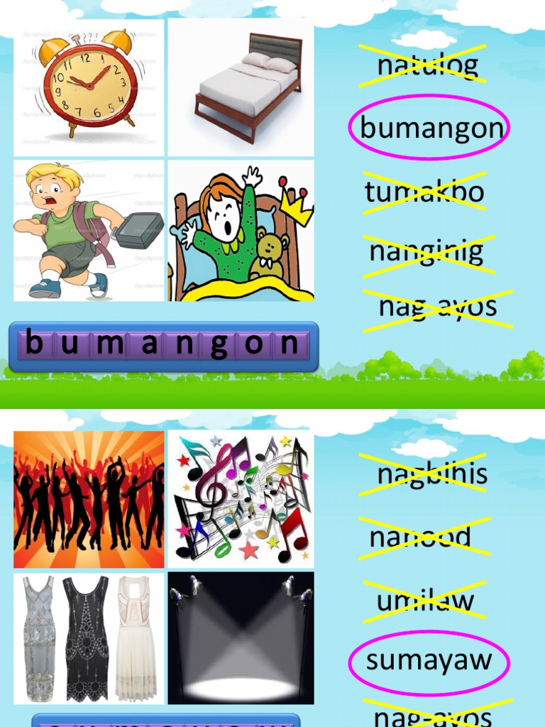 4 Pic 1 Word Filipino Version For Grade 4 | PDF