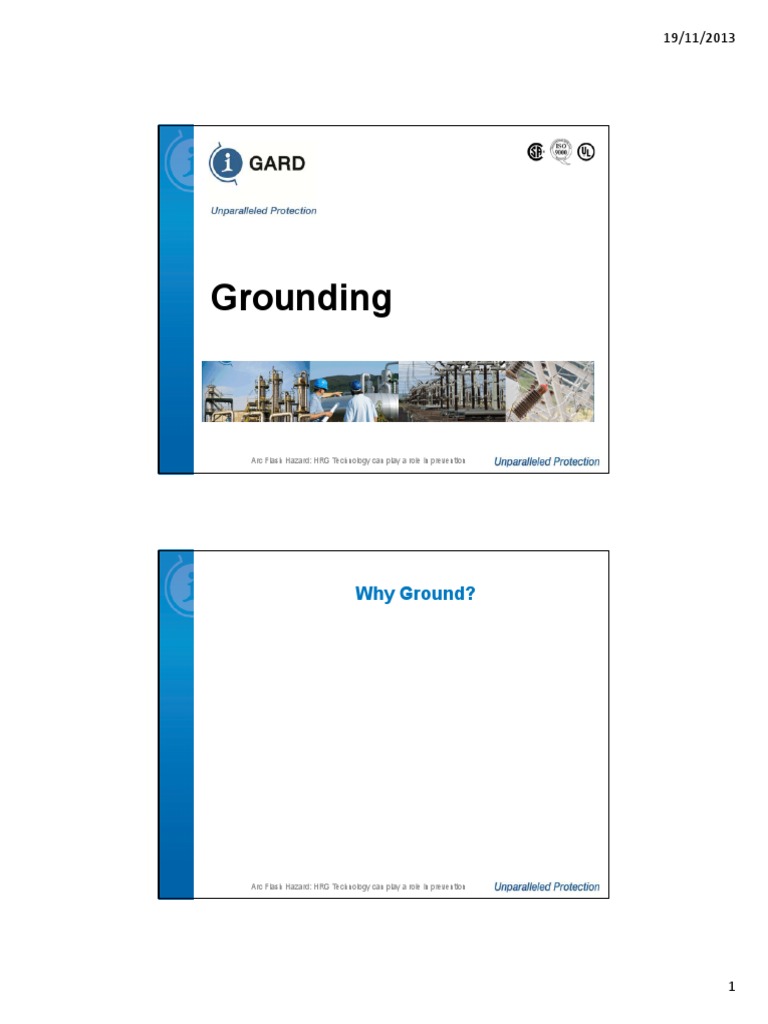 I-Gard Grounding PDF | PDF | Electric Arc | Resistor