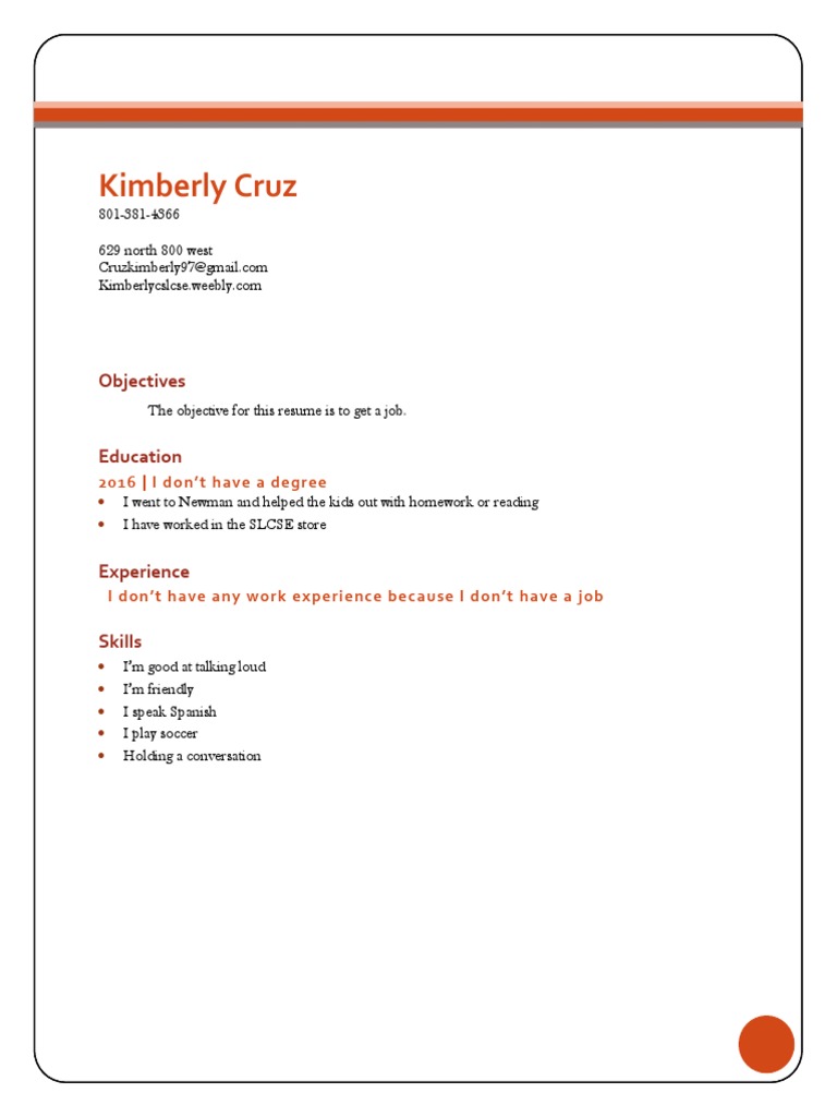 Entry-Level Job Seeker Resume | PDF | Career & Growth