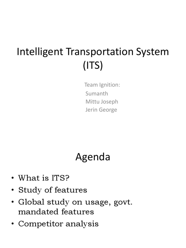 Intelligent Transportation System | PDF | Traffic | Transport