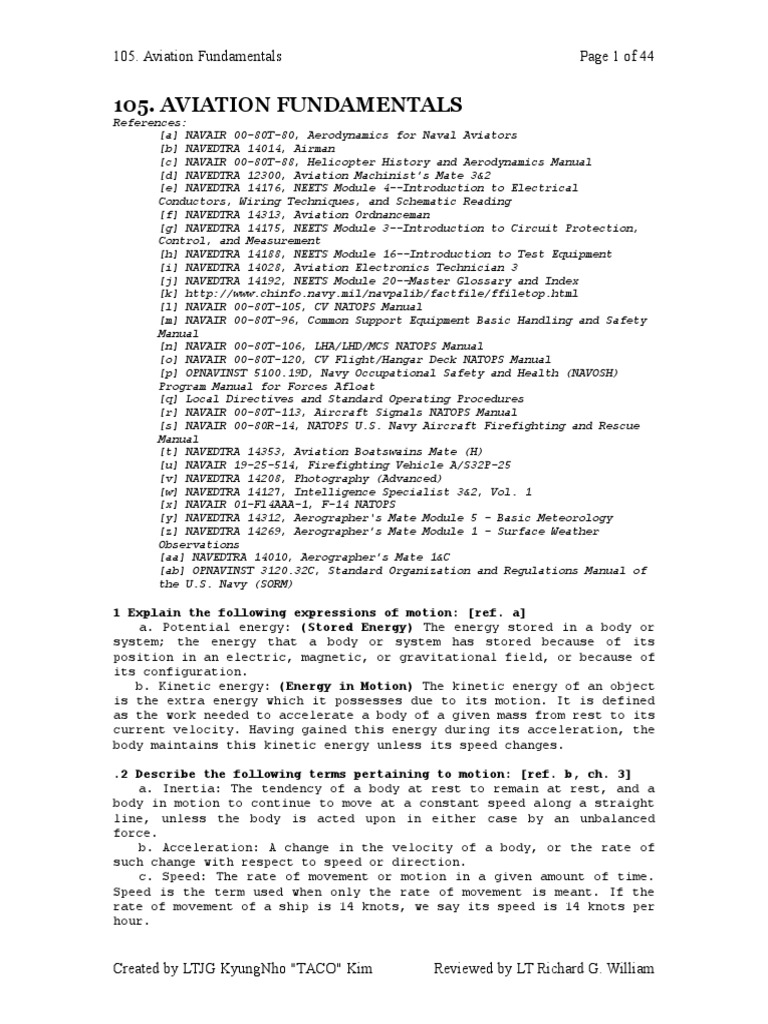 105 Aviation Fundamentals | PDF | Flight Control Surfaces | Stall ...