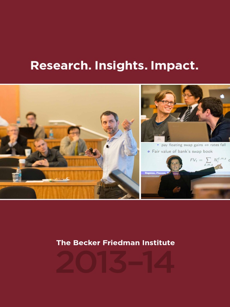 Becker Friedman Institute Annual Report 2013-14 | PDF | University Of ...